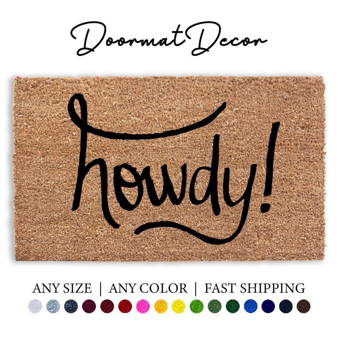 Howdy Texas A&M University Doormat, Personalized College Collegiate ...