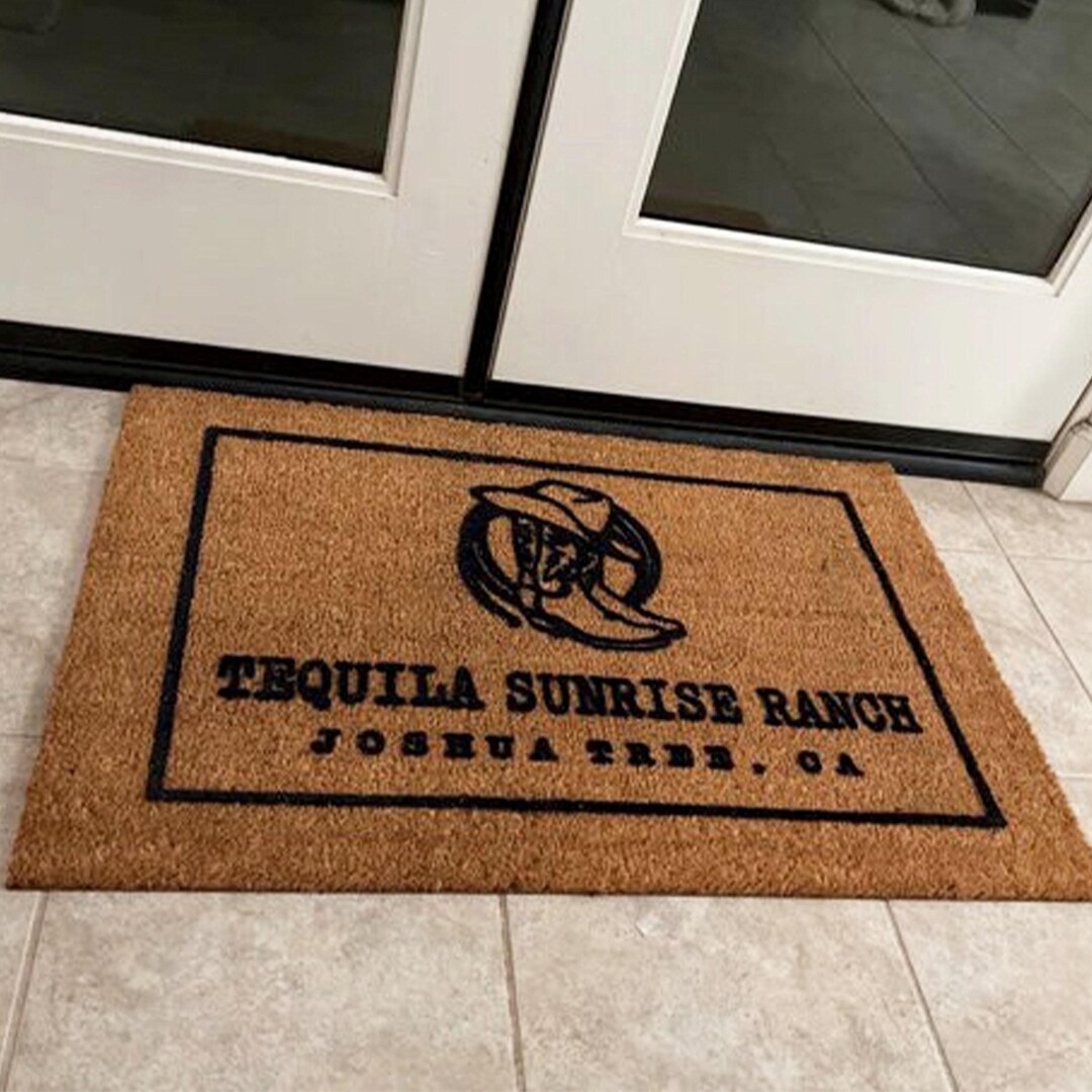 Custom Cattle Brand Doormat Personalized Logo Outdoor Welcome Mat ...