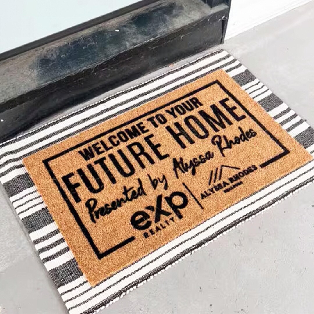 Welcome to Your Future Home Doormat Real Estate Closing Gift Outdoor ...