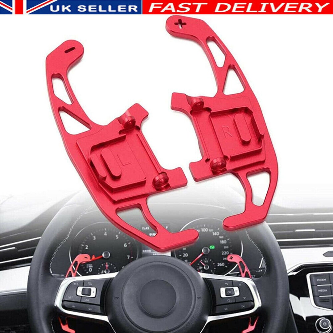 Red Paddle Shift Extensions Shifters for VW Golf 7 Mk7 7.5 VII Gti Gtd ...