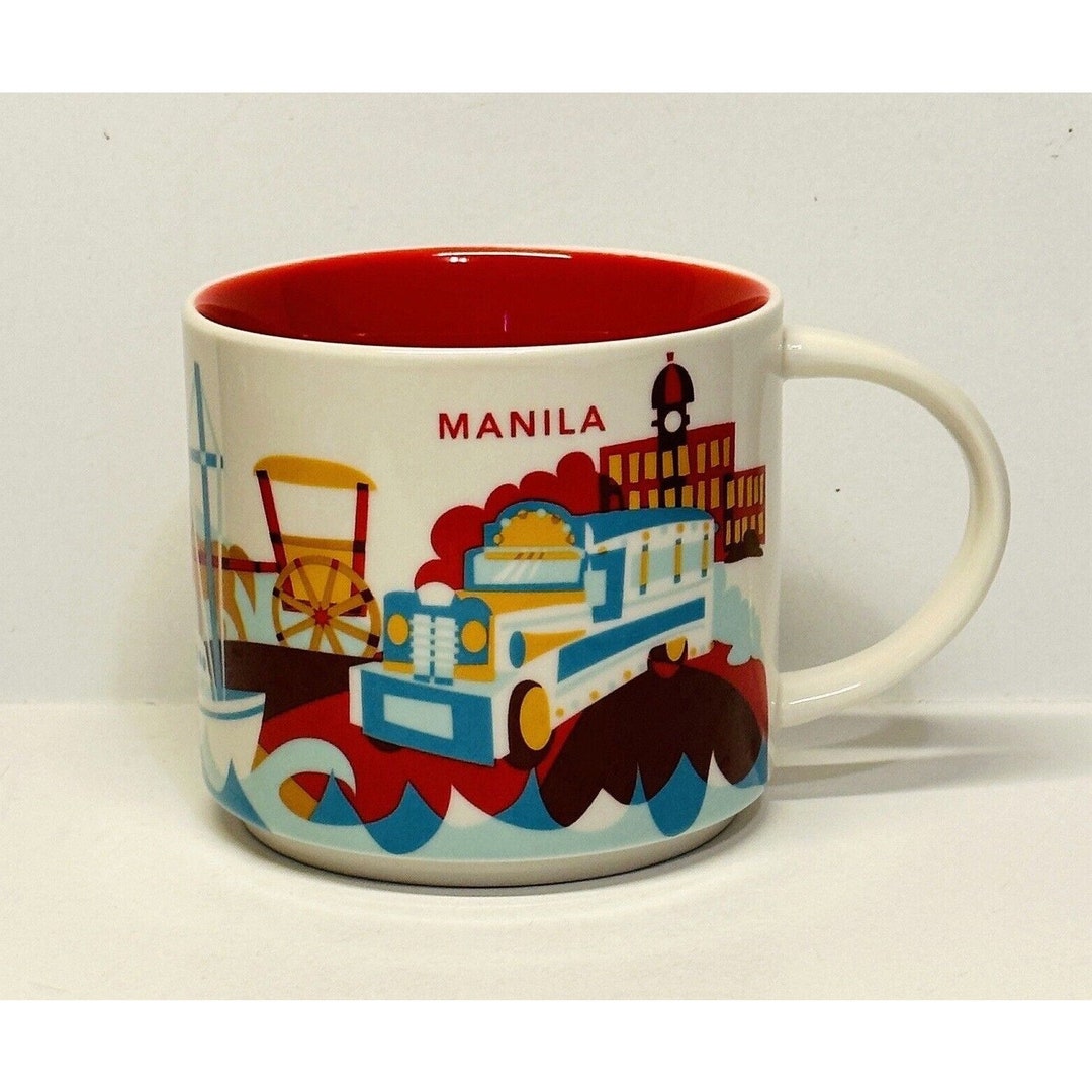 Starbucks MANILA City Mug You Are Here Ceramic Coffee Mug 2017 - Etsy