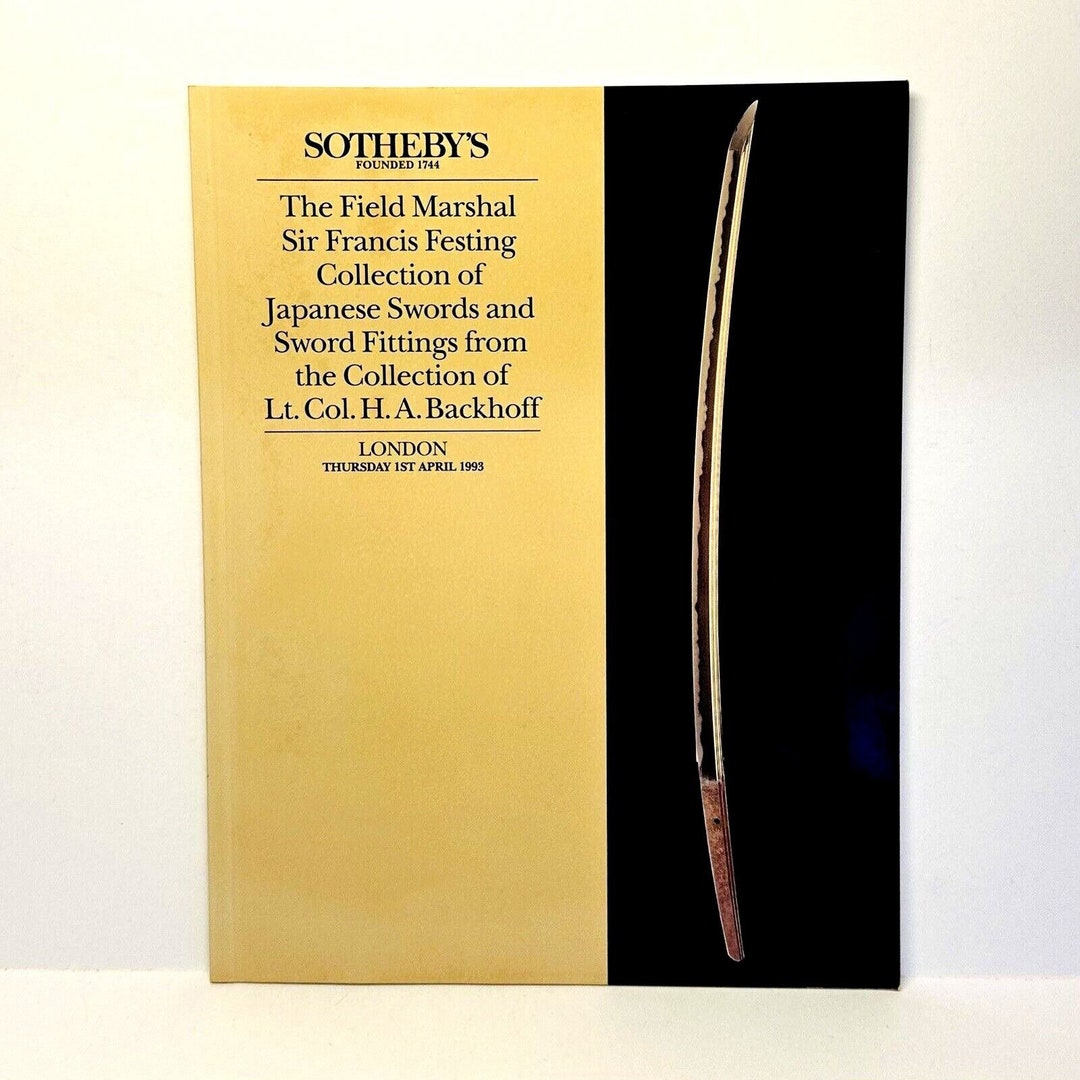 Sotheby Auction Catalog Japanese Swords Fittings Festing Backhoff ...