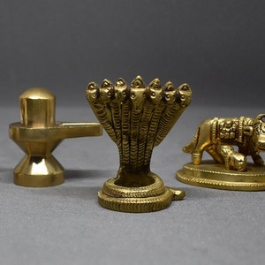 Set of Five Indian Gods, Lord Ganesha , Shive Ling of Goddess Shiva ...