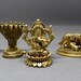 Set of Five Indian Gods, Lord Ganesha , Shive Ling of Goddess Shiva ...