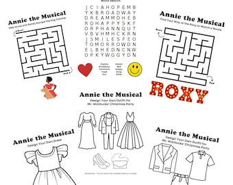 Annie Activity Packet | Annie Musical Activities | Little Orphan Annie ...