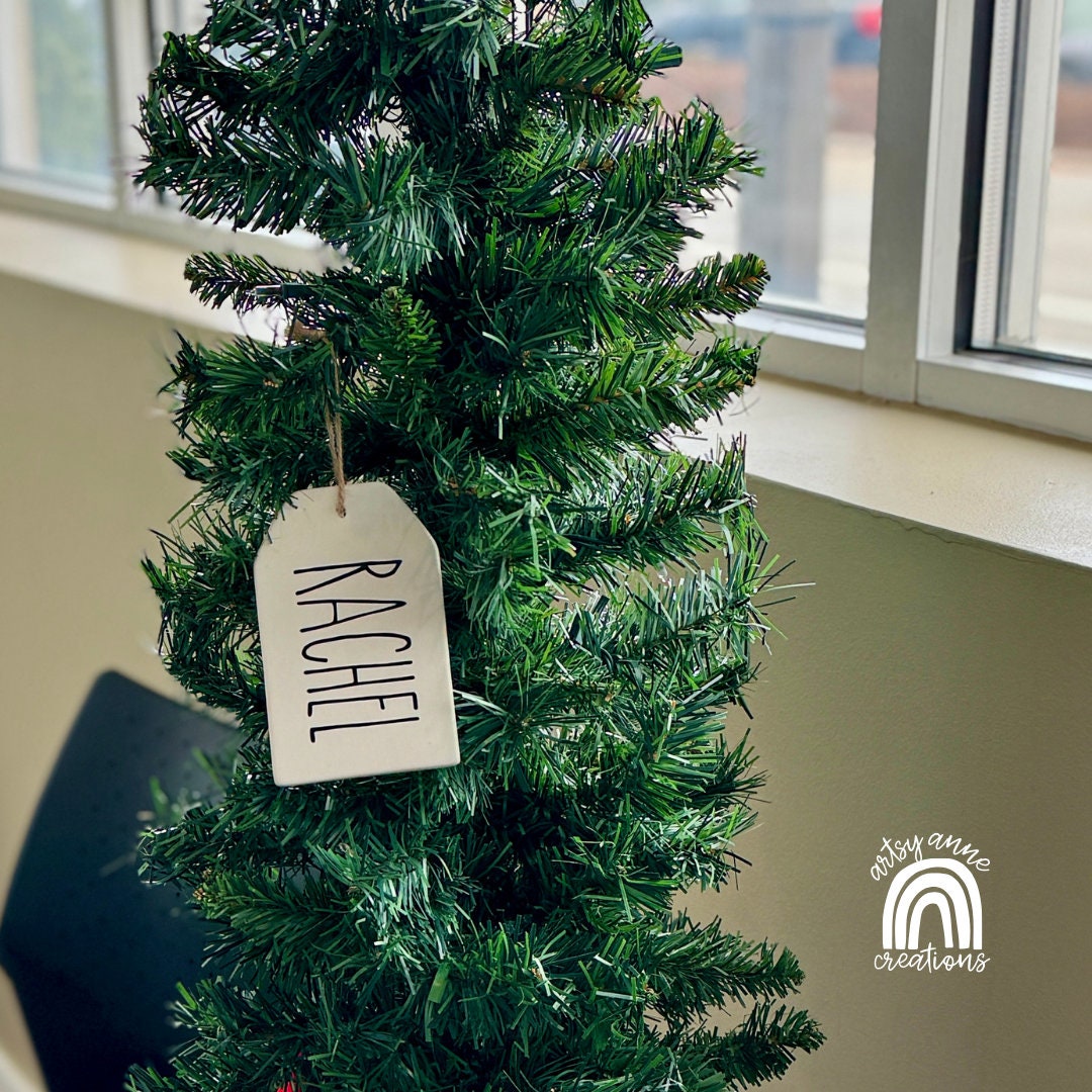 Rae Dunn Inspired Ceramic Gift Tag / Rae Dunn Inspired Ceramic Ornament ...