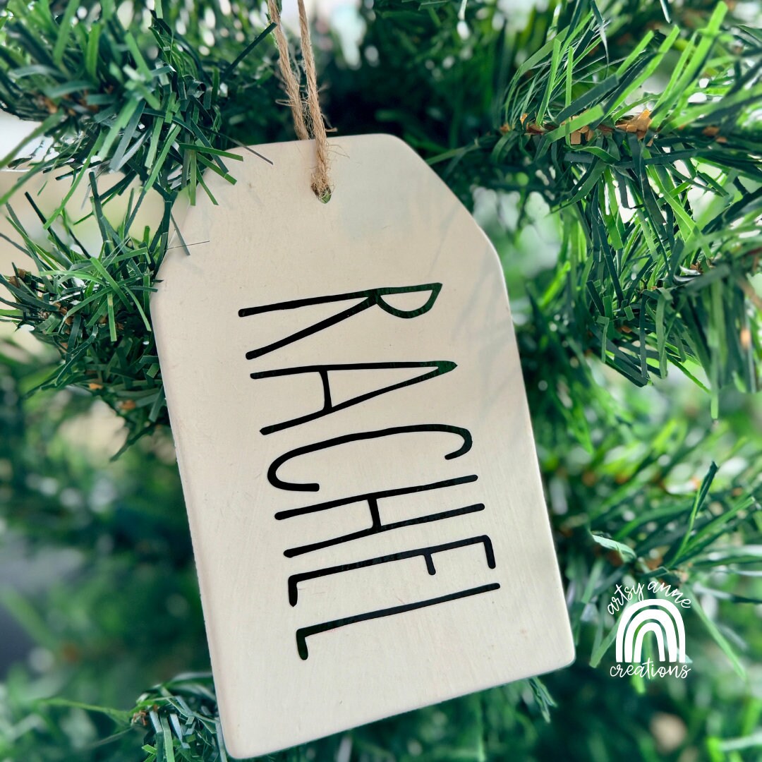 Rae Dunn Inspired Ceramic Gift Tag / Rae Dunn Inspired Ceramic Ornament ...