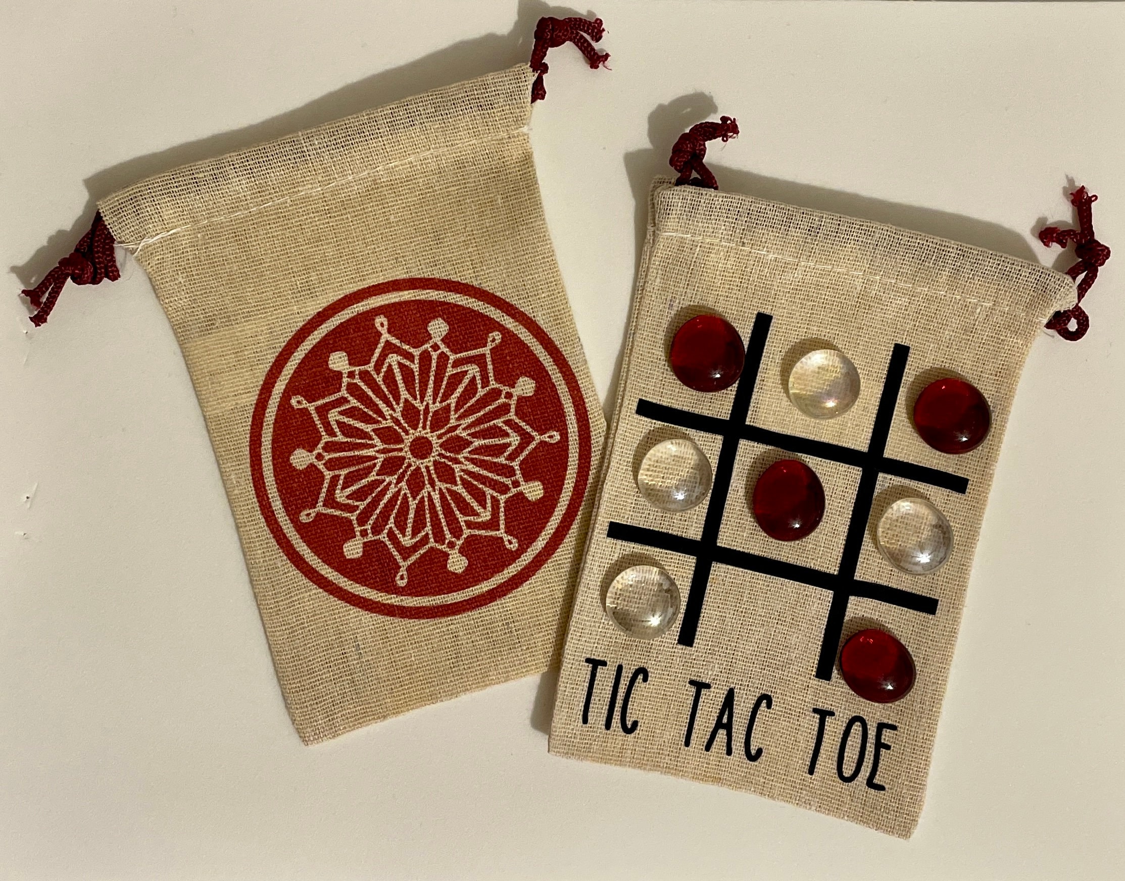 Winter Tic Tac Toe Game / Winter Tic Tac Toe Bag / Christmas Tic Tac ...
