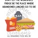 Fridge Sign / Workplace Fridge Sign / Work Fridge Clean Dispose / Lunch ...