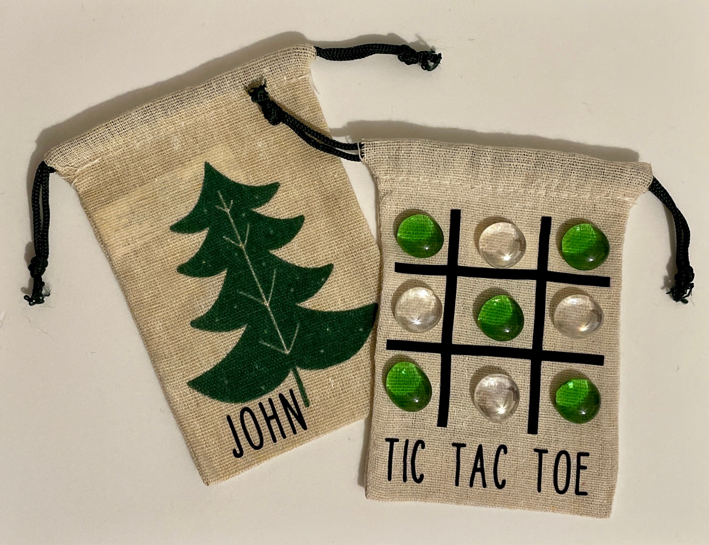 Winter Tic Tac Toe Game / Winter Tic Tac Toe Bag / Christmas Tic Tac ...