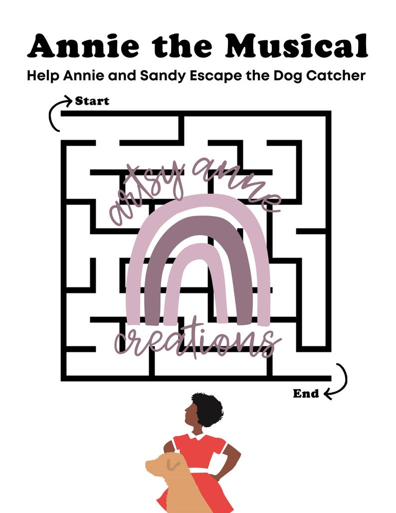 Annie Activity Packet | Annie Musical Activities | Little Orphan Annie ...