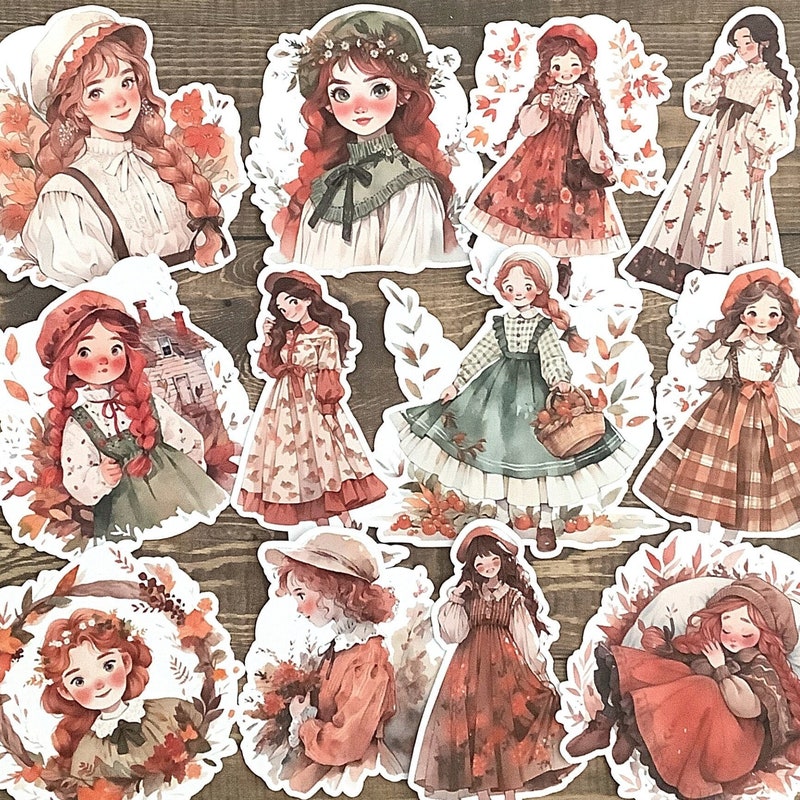 Cute Girl Stickers - Etsy