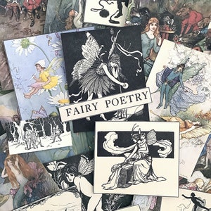 Fairyland Themed Ephemera Set, Vintage Scrapbooking, Junk Journals ...