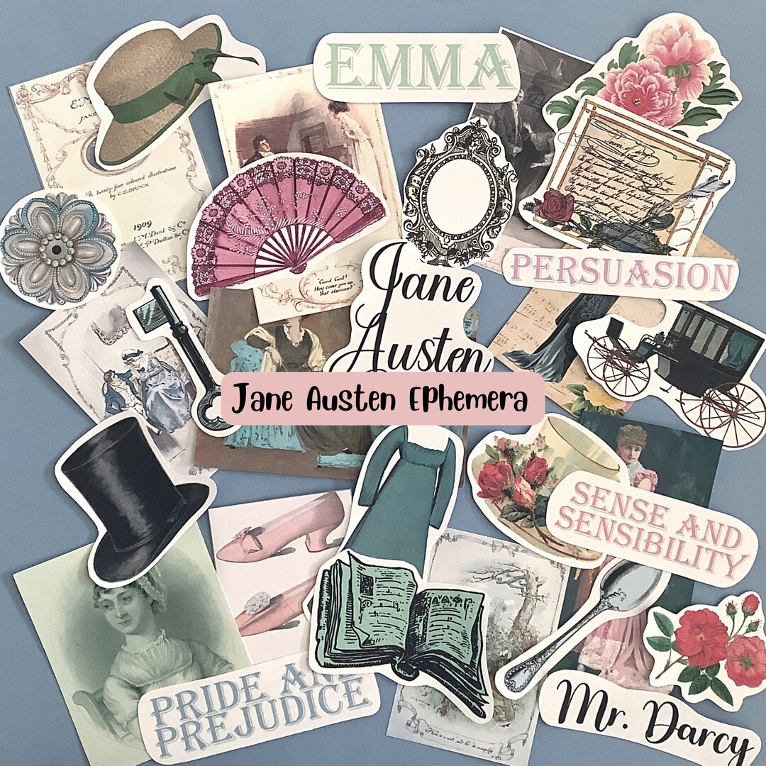 30 Piece Jane Austen Themed Paper Ephemera Set Cottage Core - Etsy