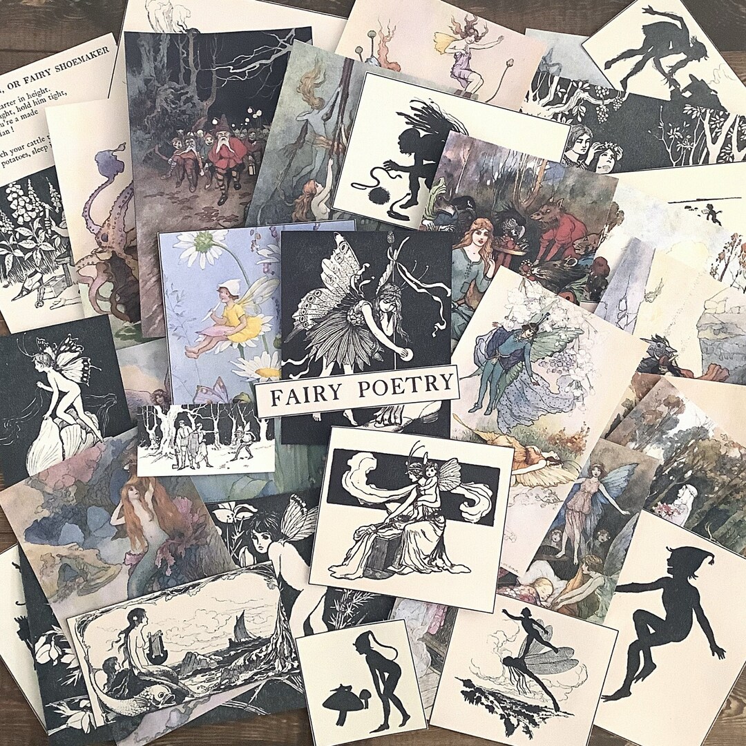 Fairyland Themed Ephemera Set, Vintage Scrapbooking, Junk Journals ...