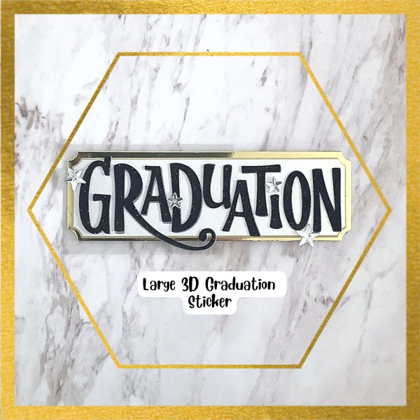 Large Graduation Stickers - Etsy