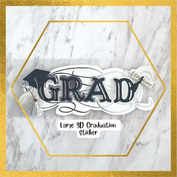 Large Graduation Stickers - Etsy