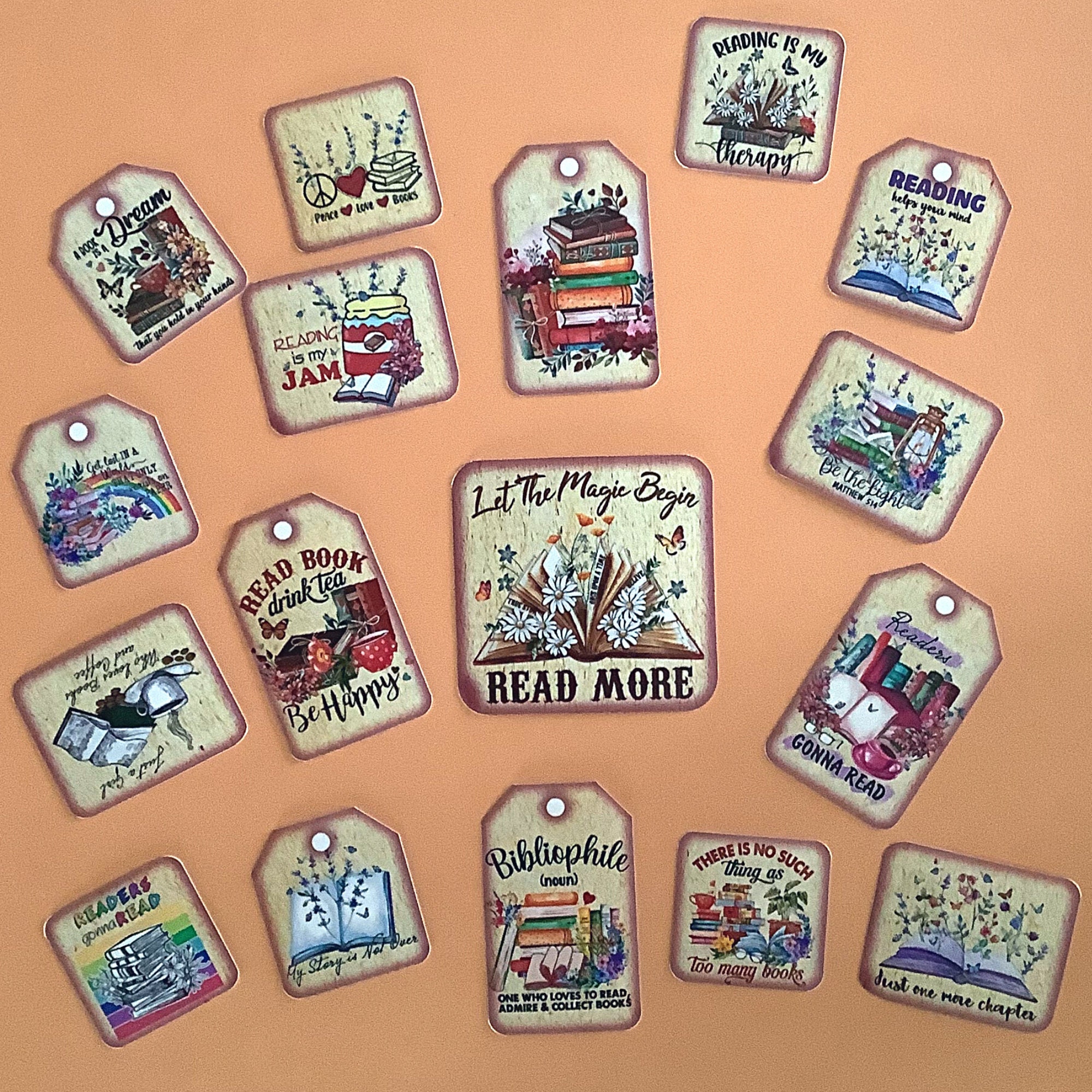 34 Piece Book Themed Ephemera Set Journal Supplies - Etsy