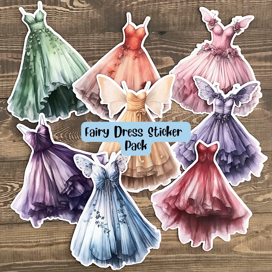 Fairy Dress Sticker Pack Junk Journal Kit Scrapbooking - Etsy