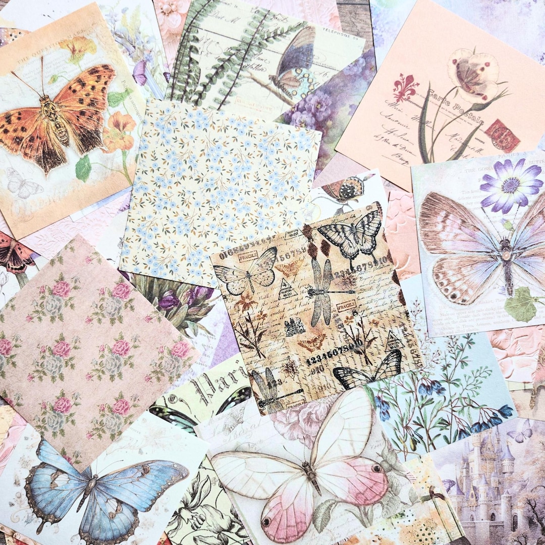 Vintage Journal Paper, Scrapbook Paper, Journal Ephemera, Scrapbook ...