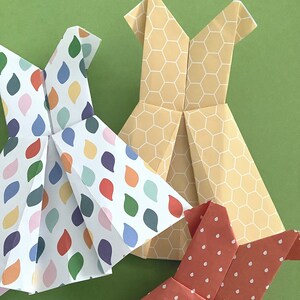 Cute Handmade Paper Dresses, Origami, Scrapbooking, Junk Journal ...