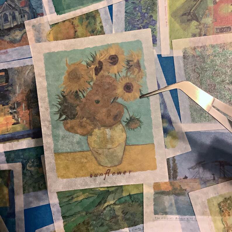 Vincent Van Gogh Stickers Journal Supplies Planner Stickers - Etsy