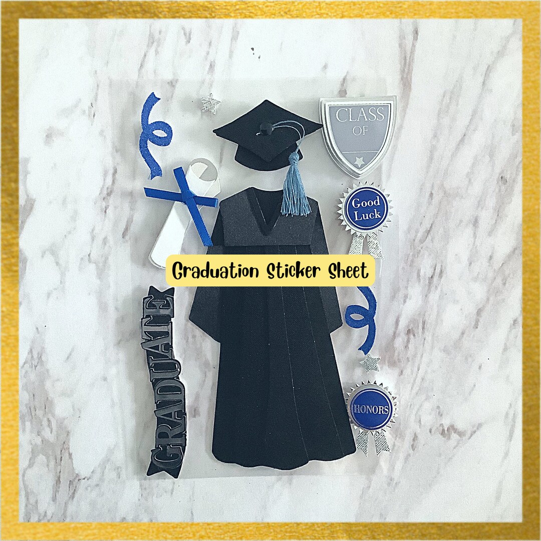 Graduation Sticker Sheet for Scrapbooking Graduation 2023 - Etsy