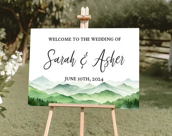 Wedding Welcome Sign - Wedding Sign - Welcome to Our Wedding Sign ...