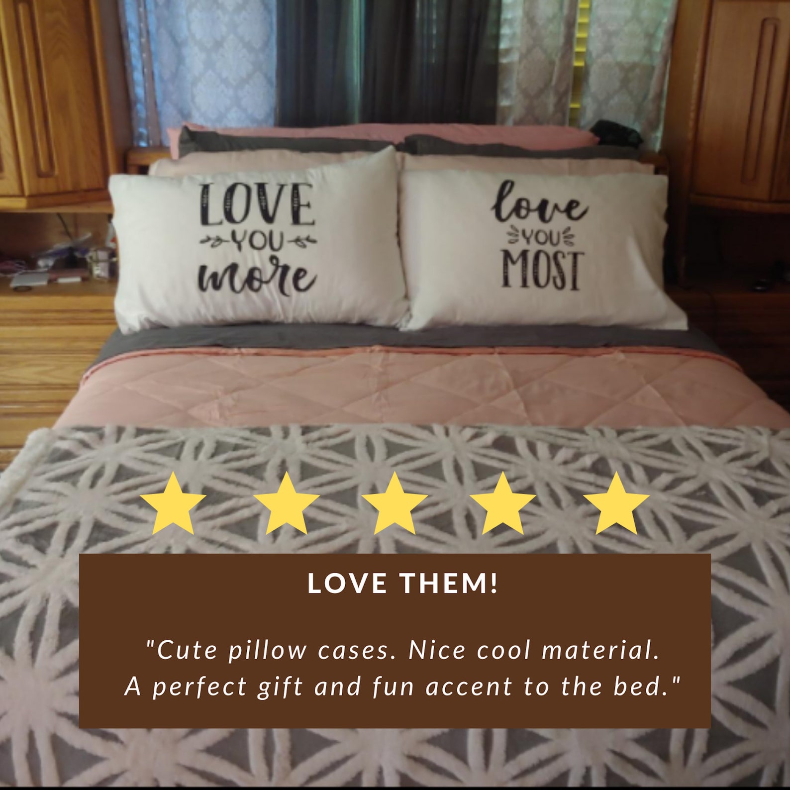 Romantic Pillowcases for Couples Unique Engagement Wedding - Etsy