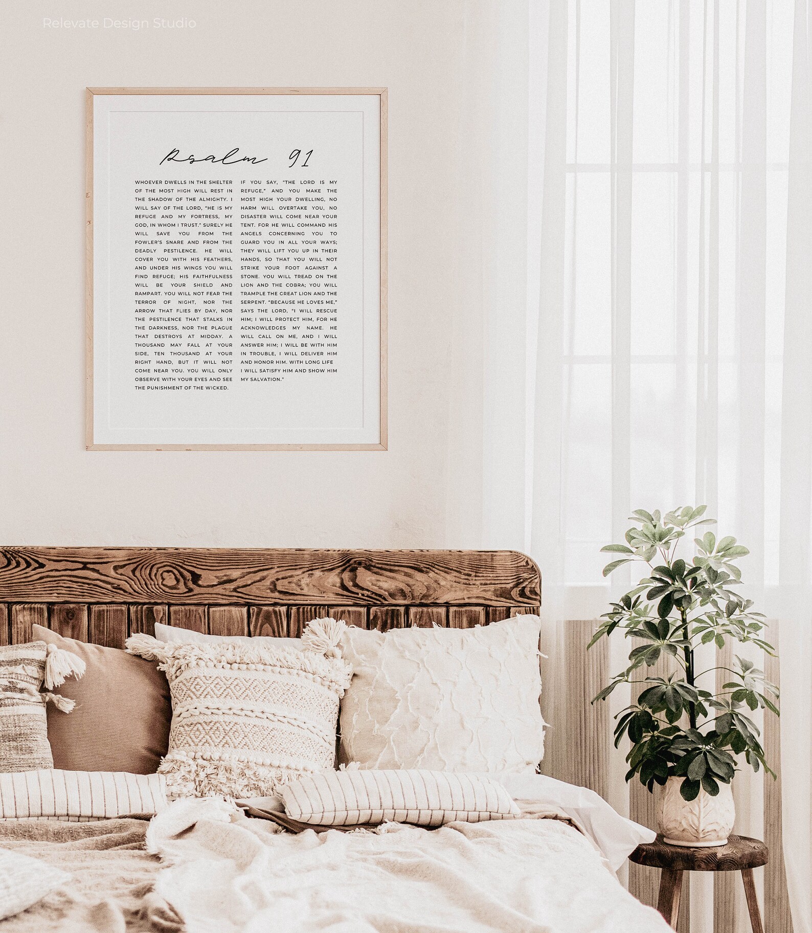 Psalm 91 Scripture Wall Art Instant Download Christian - Etsy