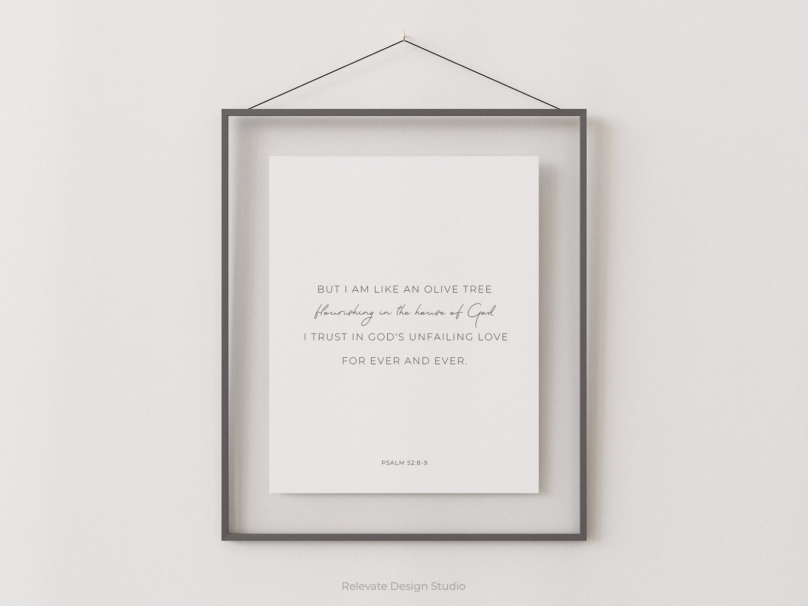 Psalm 52:8-9 Scripture Wall Art Instant Download Christian - Etsy