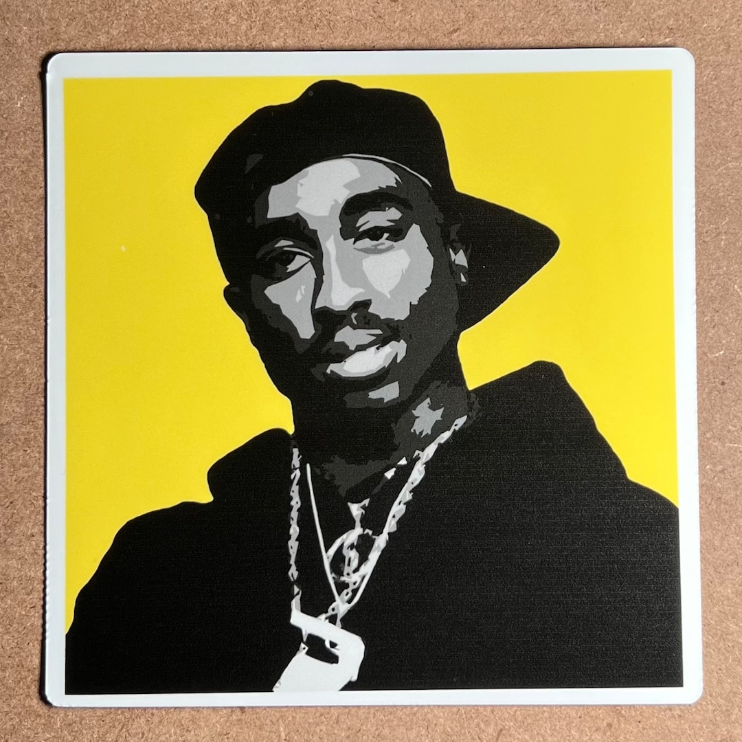 2pac Tupac Shakur Stencil X 90s_ill Gloss - Etsy