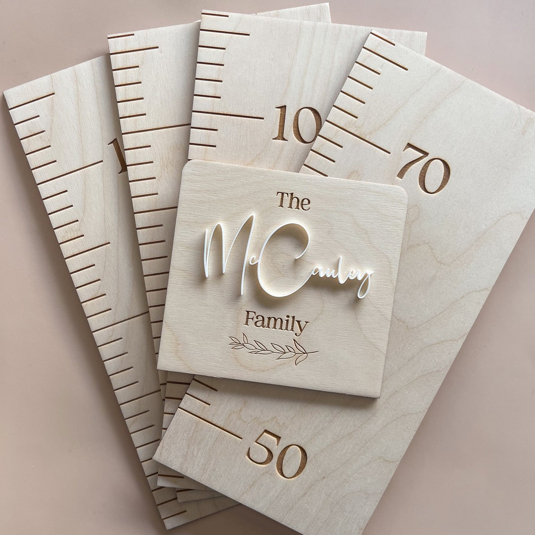 Growth Height Chart - Family Personalised Growth Chart, Custom - Etsy