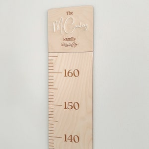 Growth Height Chart - Family Personalised Growth Chart, Custom - Etsy