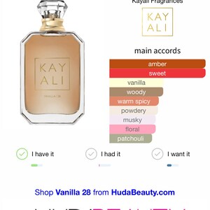 Kayali Vanilla 28 2ml Sample - Etsy