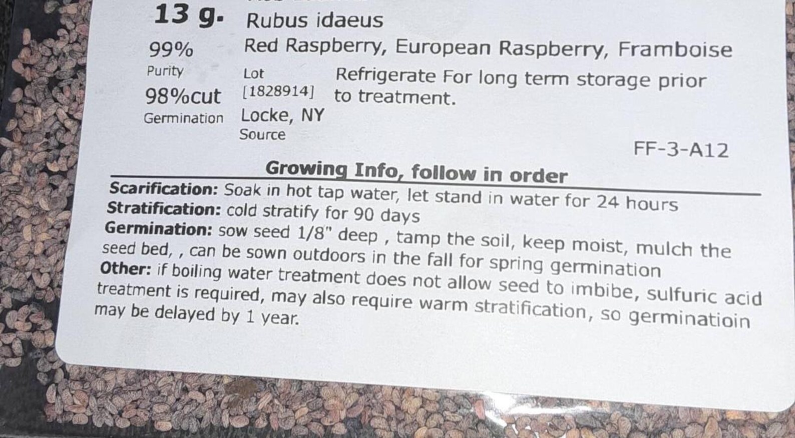 Red Raspberry Seeds (RUBUS IDAEUS) (european Raspberry) (framboise) - Etsy