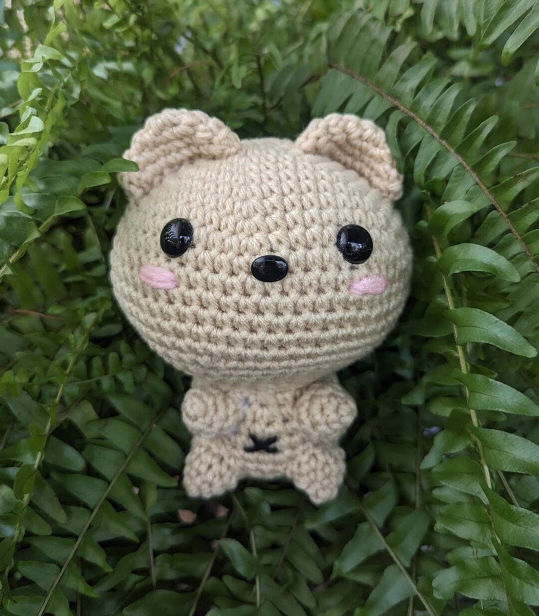 Stevie the Big Head Teddy, Crochet Pattern in English, US Terms, 6inch ...