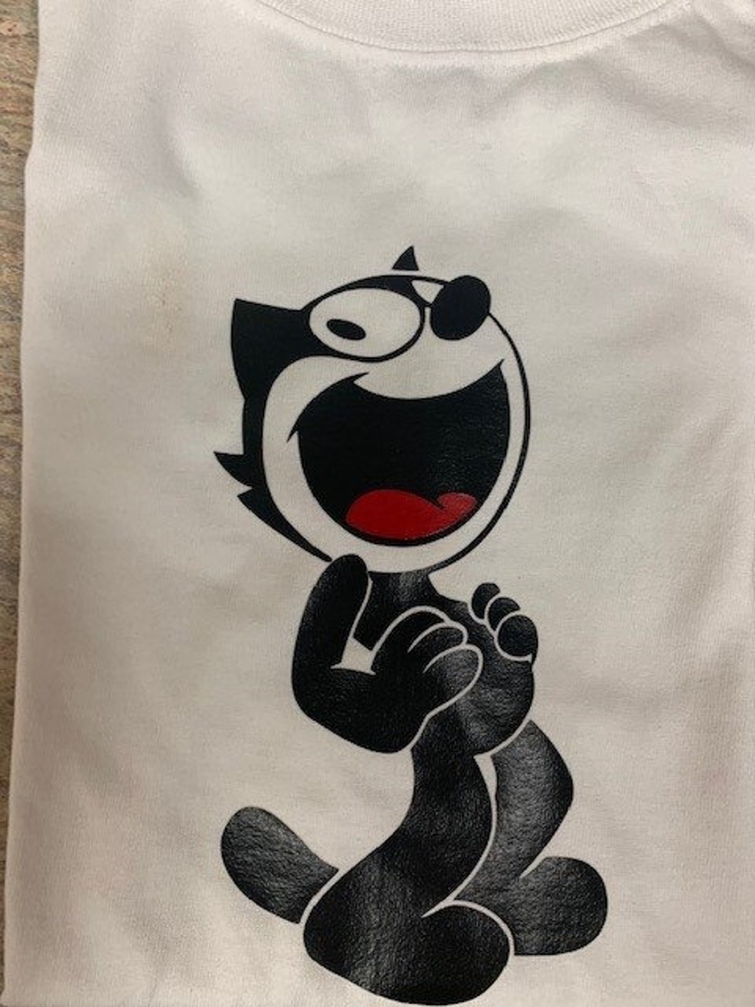 Cartoon Cat T-shirt - Etsy