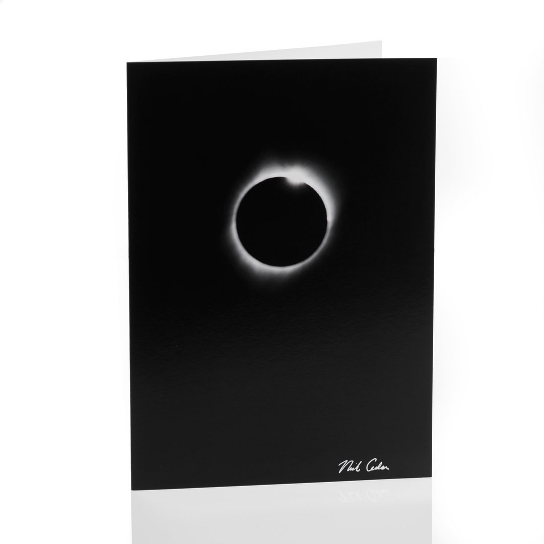 Solar Eclipse Greeting Card - Diamond Ring - Etsy