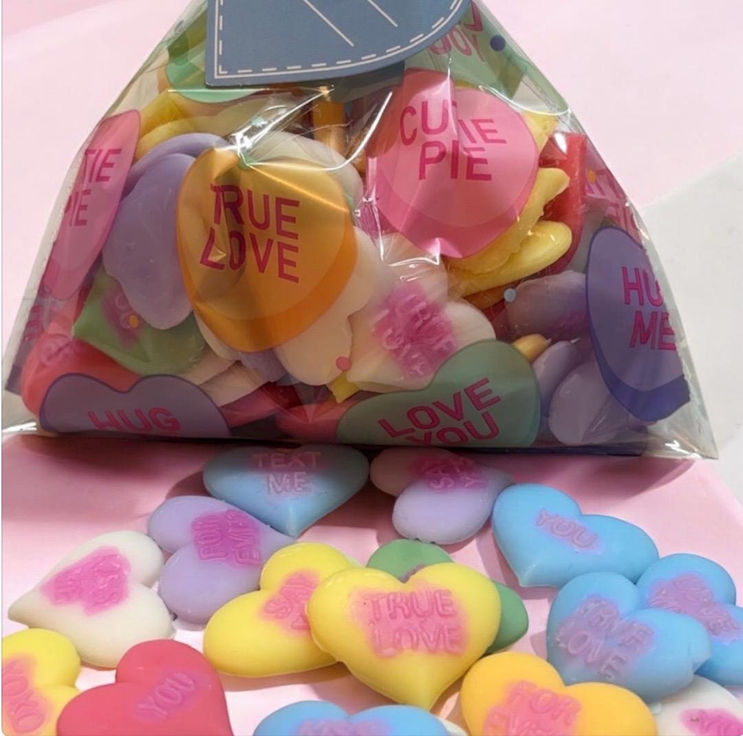 Sparkling Negroni Scented Conversation Heart Wax Melts - 100% Beeswax ...