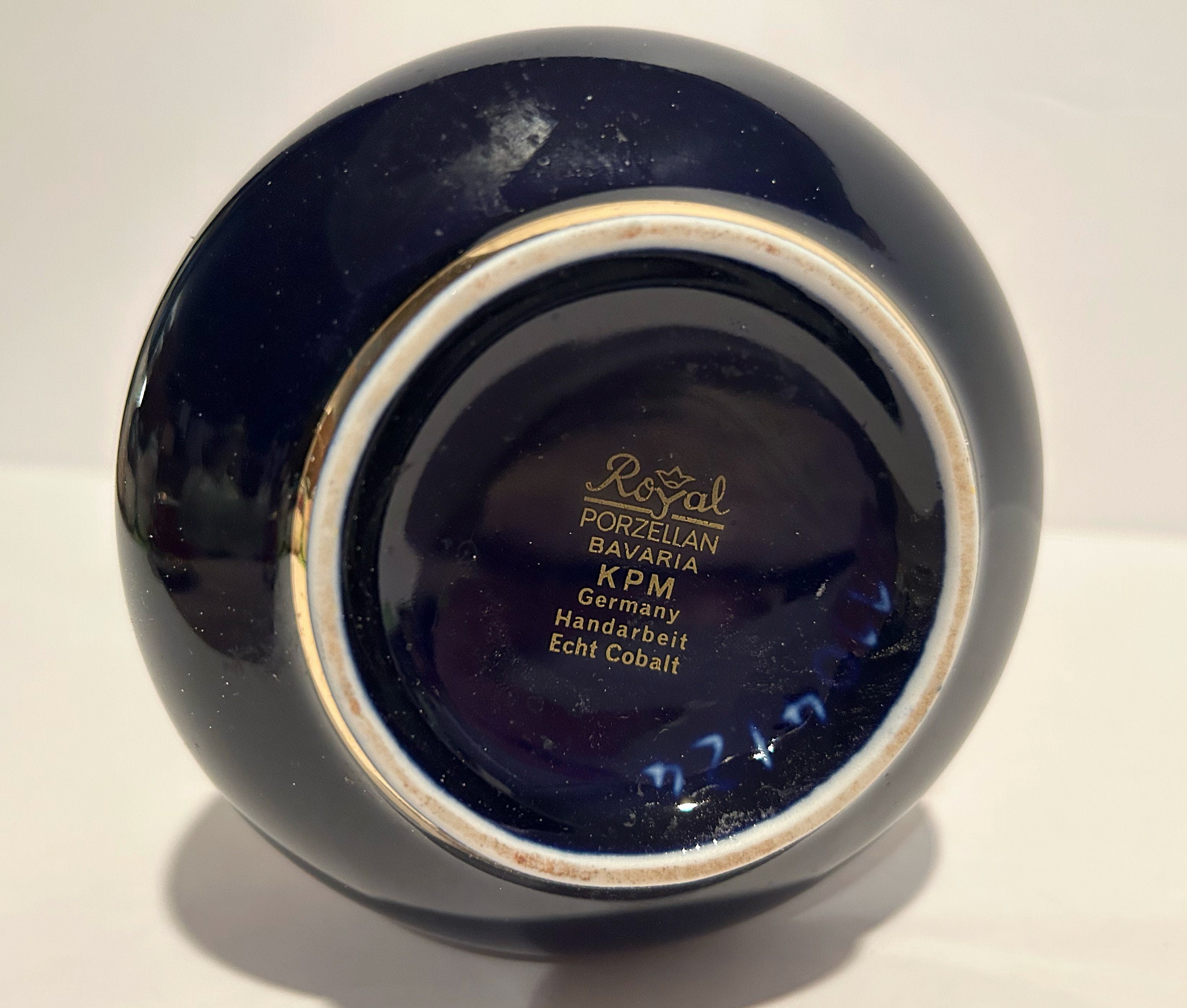Vintage Echt Kobalt Royal Porzellan KPM Vase - Etsy