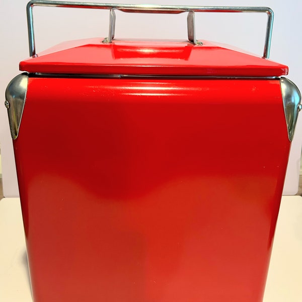 Red Cooler - Etsy