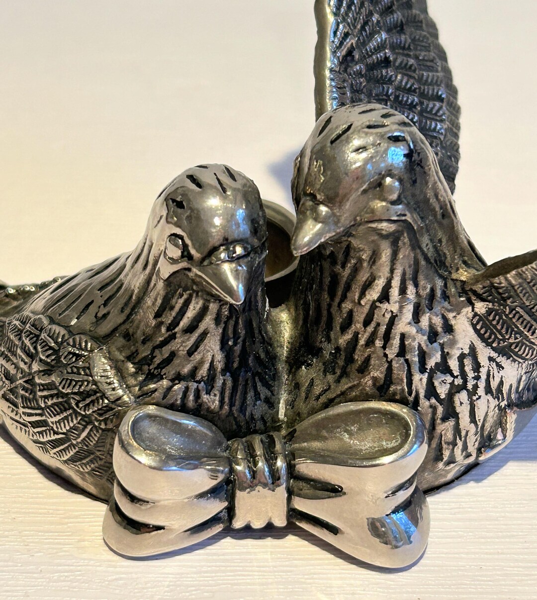 Vintage International Silver Co. Doves Candle Holders - Etsy
