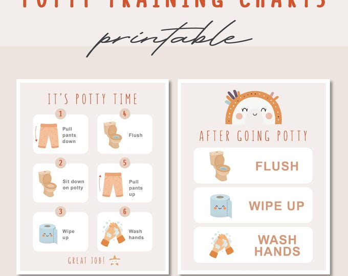 Boy Potty Training Visual I Potty Trainingi Visual Aid I Autism I ...