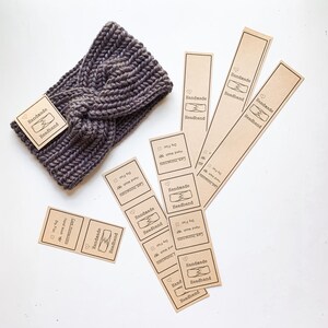 PRINTABLE Headband Labels, Crochet Ear Warmer Tags, PDF Download, DIY ...