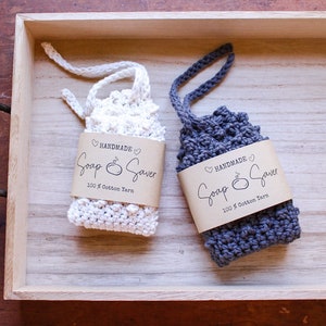 PRINTABLE Soap Saver Wrap Labels | Soap Sock Tags | Handmade Product ...