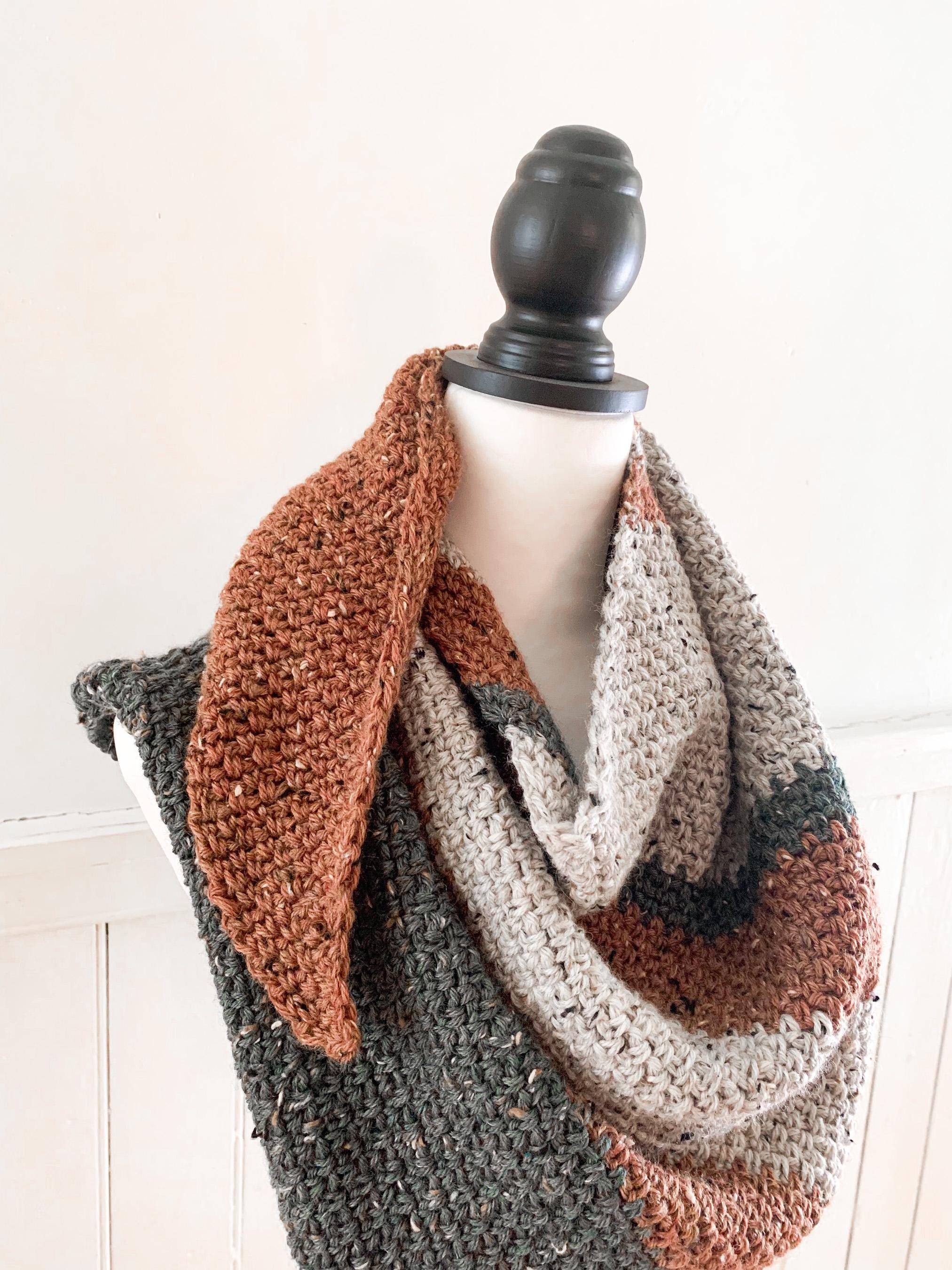 CROCHET PATTERN, Asymmetrical Scarf Pattern, Crochet Shawl, Beginner ...