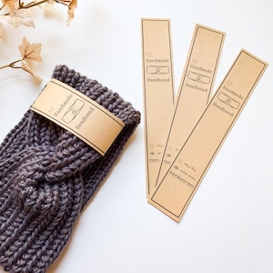 PRINTABLE Headband Labels, Crochet Ear Warmer Tags, PDF Download, DIY ...