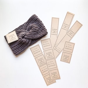 PRINTABLE Headband Labels, Crochet Ear Warmer Tags, PDF Download, DIY ...