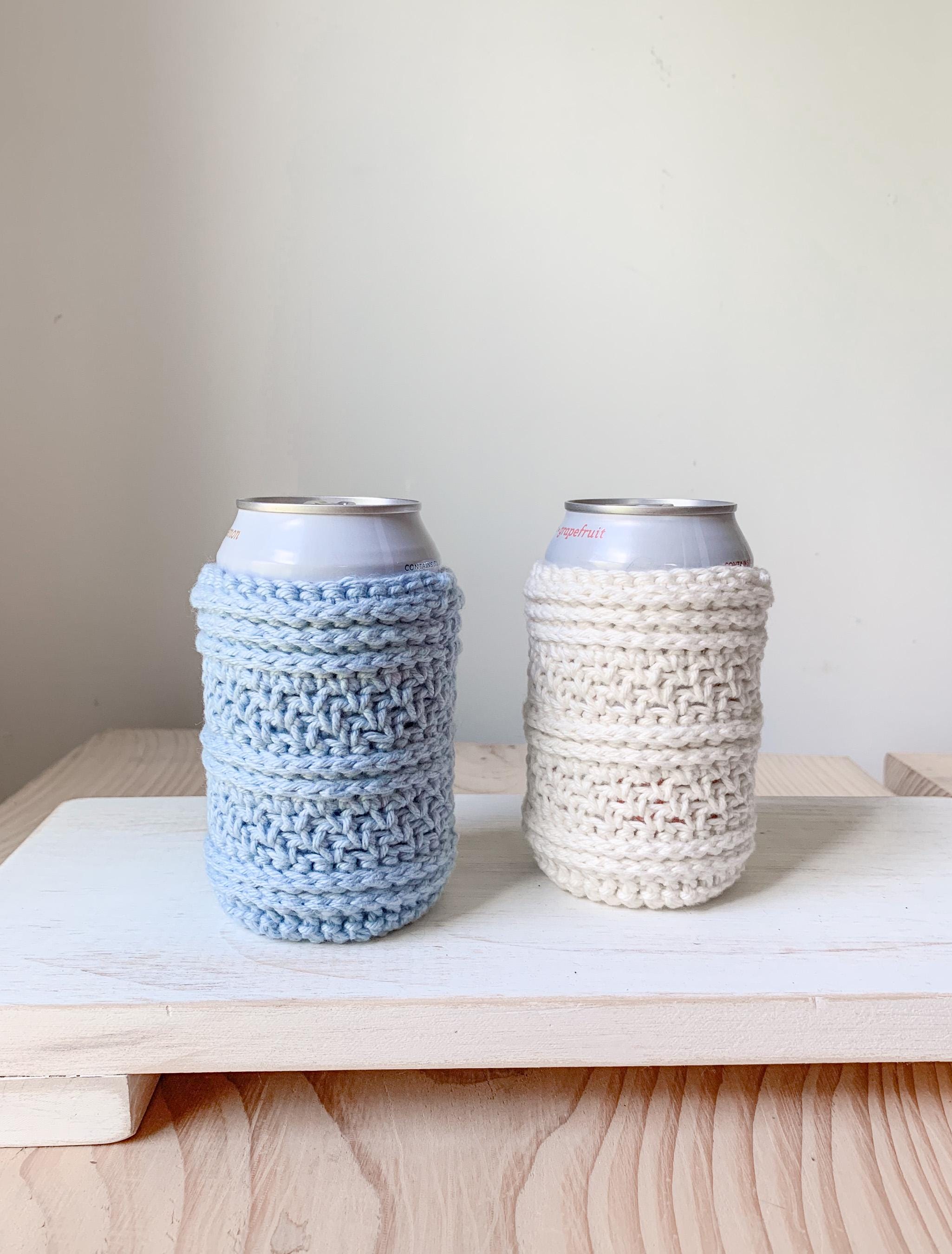 Crochet Can Cozy Pattern, Can Sleeve Pattern, Soda Can Holder, Crochet ...